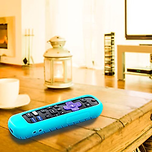 2Pack Case for Roku Headphone Remote, Battery Cover for Roku Voice Pro Remote, Rechargeable Control with Headphone Jack Silicone Sleeve Skin Glow in The Dark