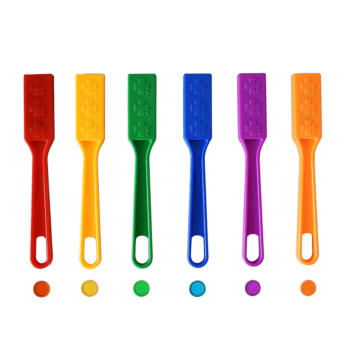 Yuanhe Magnetic Bingo Chips Set - 6 Colors Magnetic Wands with 600 Metal Chips for Counting and Sorting, Educational Activities