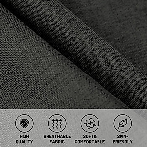 Lokex Bench Cushion,36x14 Inch Non-Slip Durable Bench Cushions for Indoor Furniture,Window Seat Cushions Indoor with Ties,Dark Gray