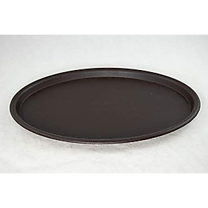 4 Mix Oval Brown Plastic Humidity Tray for Bonsai Tree - 9", 10.75", 12.5" & 14"