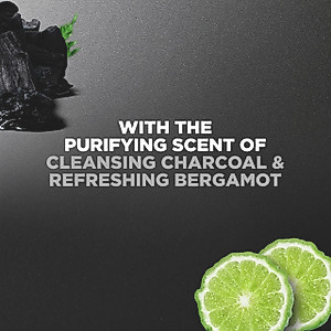 DOVE MEN + CARE Purifying Charcoal + Clay Body and Face Wash with 24-Hour Nourishing Micromoisture Technology Body Wash for Men, 13.5 oz