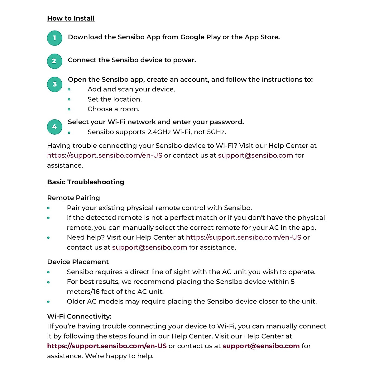 Sensibo Sky, Smart Home Air Conditioner System - Quick & Easy Installation. Maintains Comfort with Energy Efficient App - Automatic On/Off. Wifi, Google, Alexa and Siri. (White)