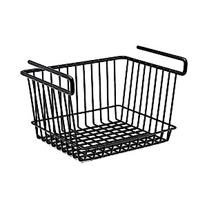 SnapSafe Hanging Shelf Large Basket, 76011 - Coated Wire Basket Maximizes Storage for Documents, Gun Accessories, & Ammo - Easy Access Under Shelf Storage for Gun Safes - Holds Up to 40 Pounds