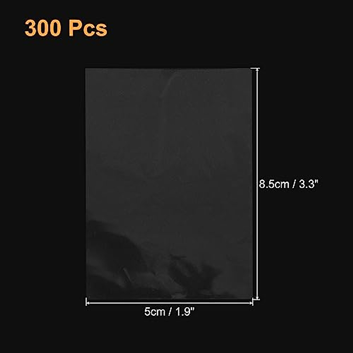 uxcell 300Pcs Clear Cello Bags, 2" x 3" Plastic Flat Open-End OPP Cello Treat Bags Cello Poly Bags for Packing Cookies Candy Jewelry Gifts, Clear