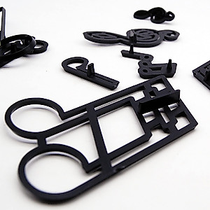 20 PCS Music Theme Fondant Cookie Cutters Set for Anniversary Bridal Engagement Cake Decorating DIY Sugar Craft Cutting Tool