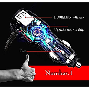 Dash Cam Charger 2023 Upgraded Micro USB Car Charger with Dual USB Port Compatible with, Rexing, Byakov, AKASO, Crosstour, Trekpow, Pruveeo, OldShark, Garmin and Most Other Dash Cam(11.5ft)