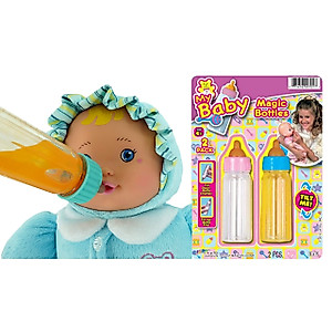 Ja-Ru Magic Baby Doll Bottles Milk Bottle and Juice Bottle, Great Baby Doll Accessories. Set with 2 Bottles. 701-1