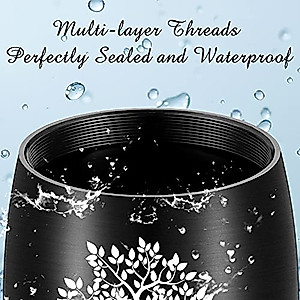 Small Urn for Ashes 3 Inches Mini Tree of Life Aluminum Urn for Human Ashes Cremation Funeral Ash Holder - Like Branches on a Tree we Grow in Different Direction，but Love Keeps us Together Forever