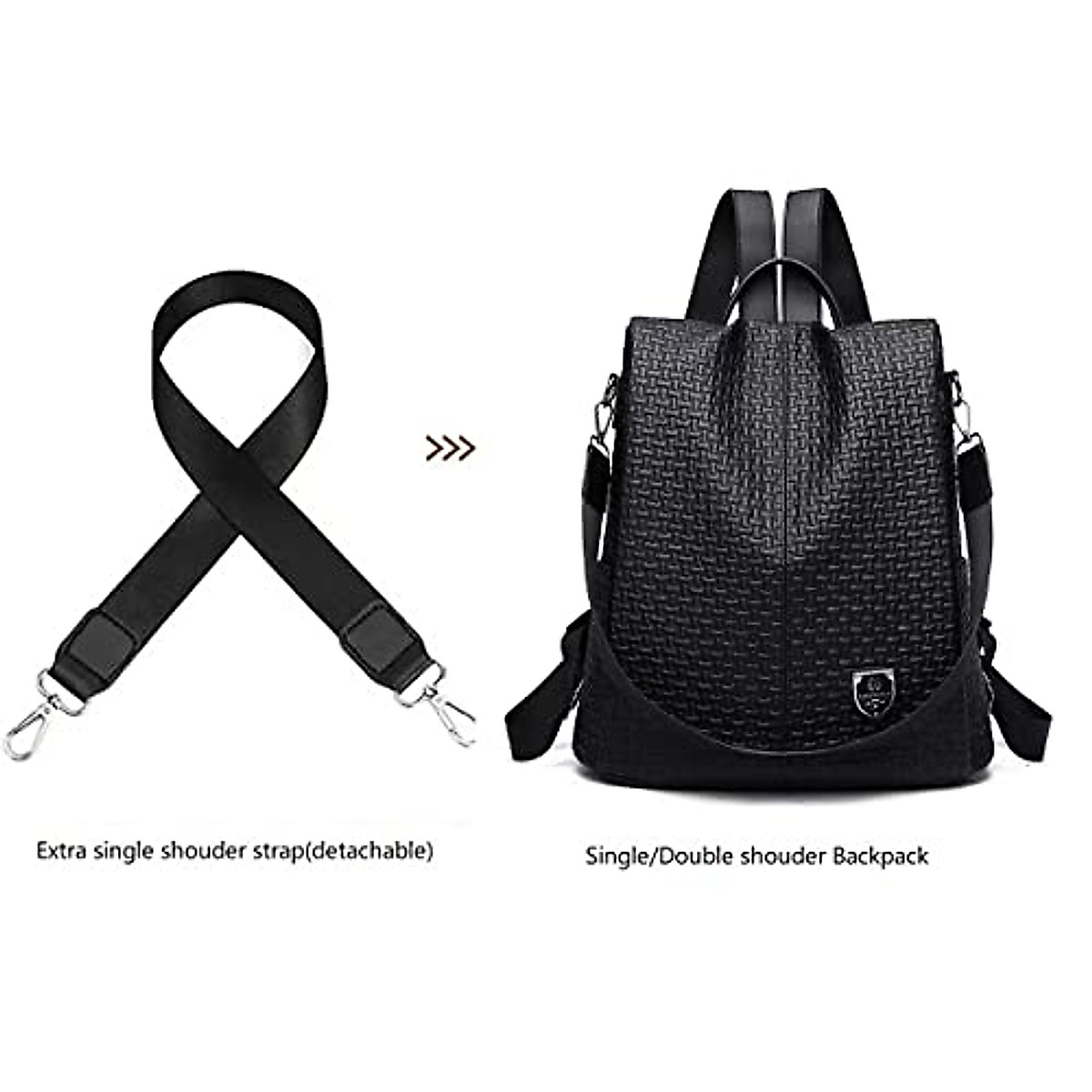 go-done Small vegan leather Women Backpack Purse leather Anti-theft Fashion Travel Shoulder Bag,Ladies Single Shoulder Bag,Mini Backpack