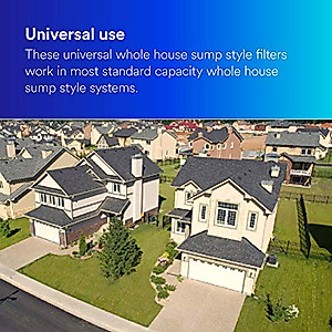 Filtrete Standard Capacity Whole House Pleated Replacement Water Filter 3WH-STDPL-F02, 2 pack, for use with 3WH-STD-S01 System