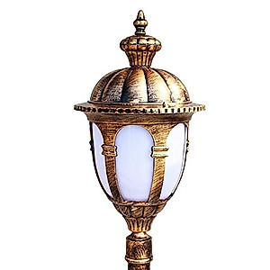 MODEBHD Waterproof Garden Column Lamp Landscape Lantern Patio Pathway Walkway Outdoor Street Light Post Light Outdoor Floor Lamp Table Lamp E27 Decoration Pillar Lights Villa Park Bollard Lamp