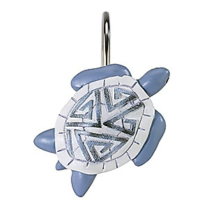 Avanti Linens - Shower Hook Set, Sealife Inspired Bathroom Decor, Set of 12 (Caicos Collection)