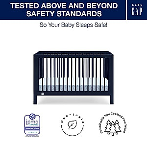 babyGap by Delta Children Charlie 6-in-1 Convertible Crib - Greenguard Gold Certified, Navy
