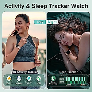 7-Days Battery Life, Bluetooth Smart Watch for Women, iPhone Android Phone Compatible, Waterproof Fitness Tracker Smartwatch with Call, Alexa Voice, Heart Rate, Blood Oxygen, Sleep Monitor 1.8 inch