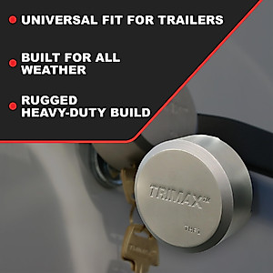Trimax THPXL Hockey Puck Internal Shackle Trailer Door Lock - Rekeyable