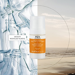 REN Clean Skincare Radiance Brightening Dark Circle Eye Cream - Lightweight & Hydrating, Helps to Even Skin Tone, Lifts & Improves the Appearance of Firmness, Suitable for Sensitive Skin