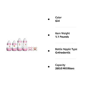 Newborn Essentials "Feed & Soothe" Set (6-Piece), Girl, Pink