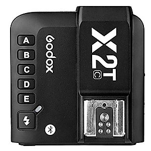 Godox X2T-C TTL Wireless Flash Trigger for Canon, Bluetooth Connection, 1/8000s HSS,5 Separate Group Buttons, Relocated Control-Wheel, New Hotshoe Locking, New AF Assist Light