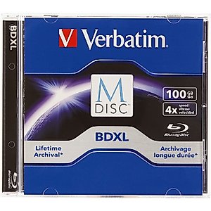 Verbatim Blu-ray Recordable Media - Bd-r Xl - 4x - 100 Gb - 1 Pack Jewel Case - 120mm
