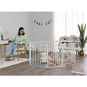 Regalo 192-Inch Super Wide Adjustable Baby Gate and Play Yard, 4-In-1, Bonus Kit, 4 Count (Pack of 1
