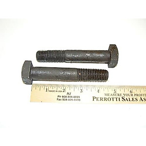 7/8"-9 x 4 1/2" Square Head Machine Bolts - Plain Steel Finish - Lot of 7 Pcs. HQ