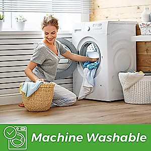 Reusable Mop Pad (UP to 100X) for Swiffer Sweeper Mop, 12.5'' Microfiber Mop Pad Refill Washable for Hard Floor Baseboard Cleaning, Wet/Dry Cleaning Pad, 4 Pack