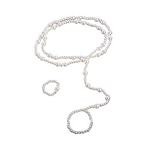 MauSong Pearl Barefoot Sandal Foot Jewelry Anklet Bracelet Ankle Chain, 1 Pieces