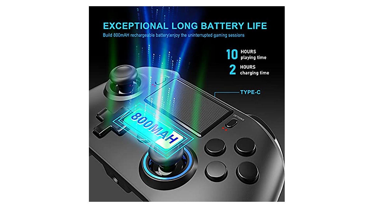 GCHT GAMING Wireless Pro Controller for PS4 & PC