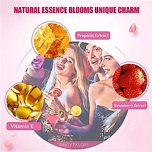 Bee Lip Balm Honey Pot, 2 PCS Strawberry & Honey Hydrating Prevention Dry and Cracked Lip Scrubs Exfoliator, Propolis Moisturizing Lip Sleep Mask Reduces Lip Lines, Lip Exfoliating Honey Bee Lip Mask