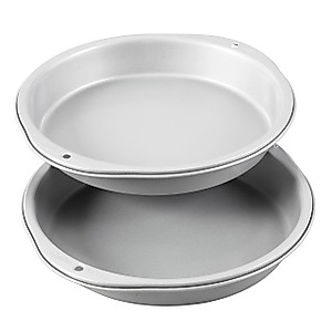 Wilton Recipe Right Non-Stick 9-Inch Round Cake Pans Set, 2-Piece, Steel