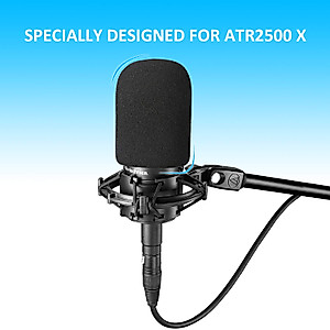 SUNMON AT2035 Windscreen Cover - Perfect Mic Pop Filter Foam Cover for Audio Technica AT2035 Microphone into Clean Sounding