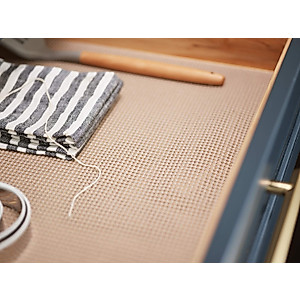 Duck Non-Adhesive Shelf Liner Select Grip EasyLiner, 12-inch x 20 Feet, Brownstone, Sq Ft