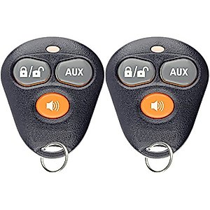 KeylessOption Keyless Entry Remote Starter Car Key Fob Alarm for Aftermarket Viper Automate EZSDEI474V 473V (Pack of 2)