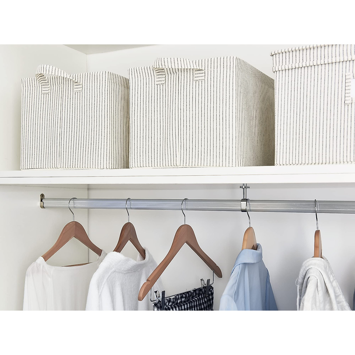 StorageWorks 2-Pack Narrow Storage Bins with 2-Pack Storage Bins