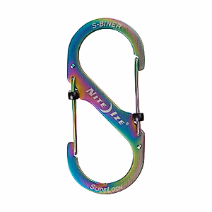Nite Ize S-Biner SlideLock Stainless Steel, Size #4, Spectrum