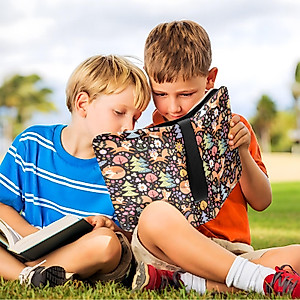 PYBUG Fox Trading Card Binder with Nylon Strap 4-Pocket Waterproof PU Leather Card Collection Binder for 400 Cards Sturdy Card Holder Folders for Game Cards,Sports Cards