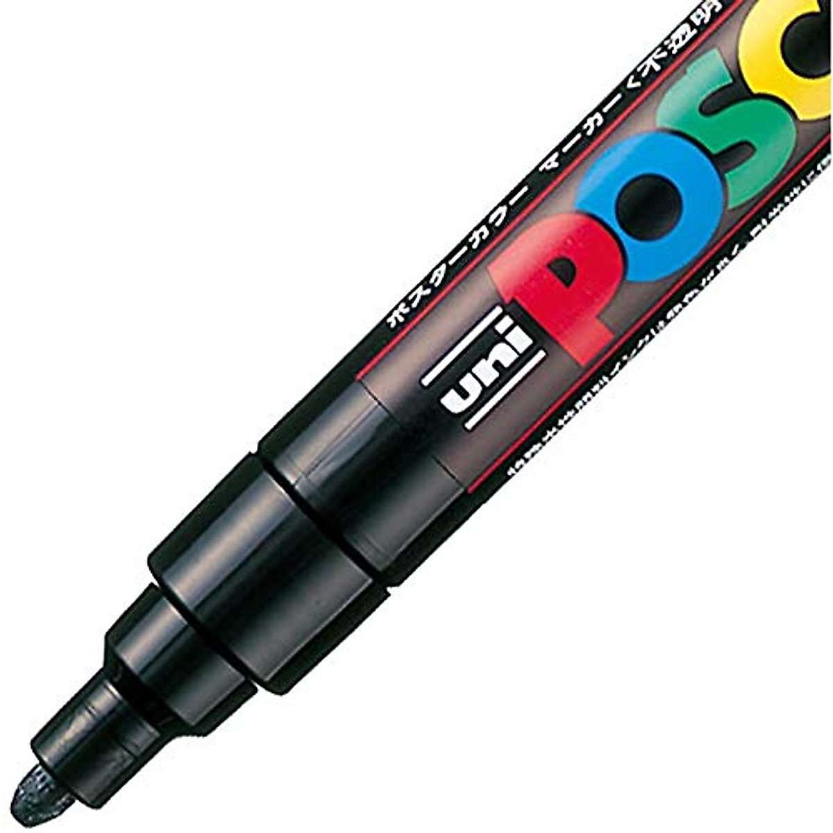 Uni POSCA Paint Marker Pen - Medium Point - Non Alcohol - Odorless Water Resistant Pen Maker - Set of 15 (PC-5M15C) with Original Vinyl Pen case