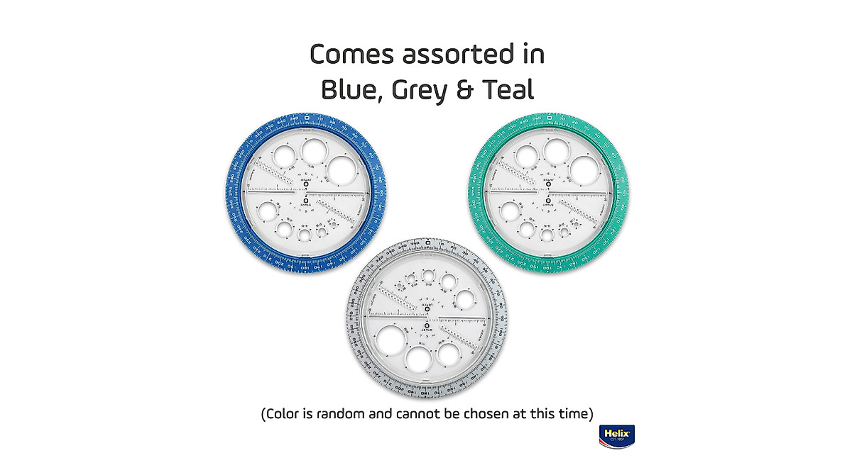 Helix Angle & Circle Maker | Protractor, Compass, Circle Templates