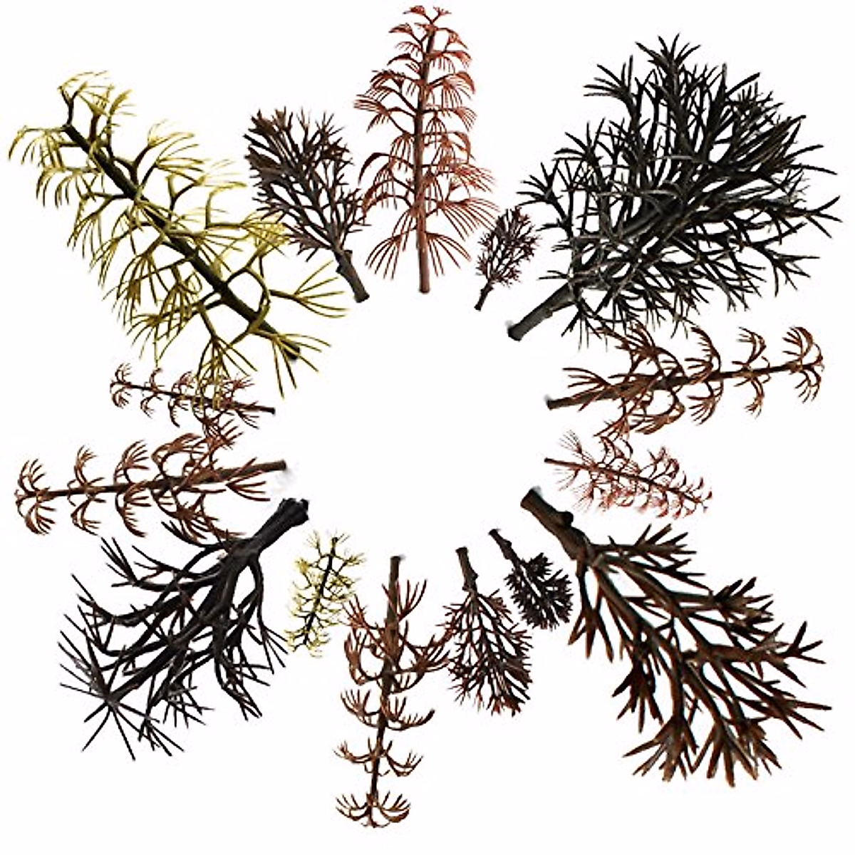 29pcs Mixed Model Trees Without Leaves 1.5-5.5 inch(4-14 cm), OrgMemory Ho Scale Trees, Diorama Supplies, Model Train Scenery, Miniature Trees, Model Railroad Scenery with No Bases
