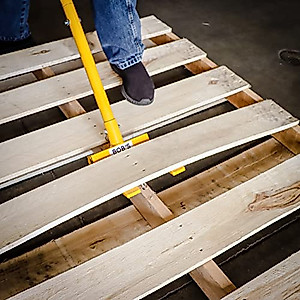 BISupply Pallet Buster Tool with Handle 3 Section 41in - Deck Wrecker Dismantler Wood Pallet Tool Breaker Pry Bar Puller