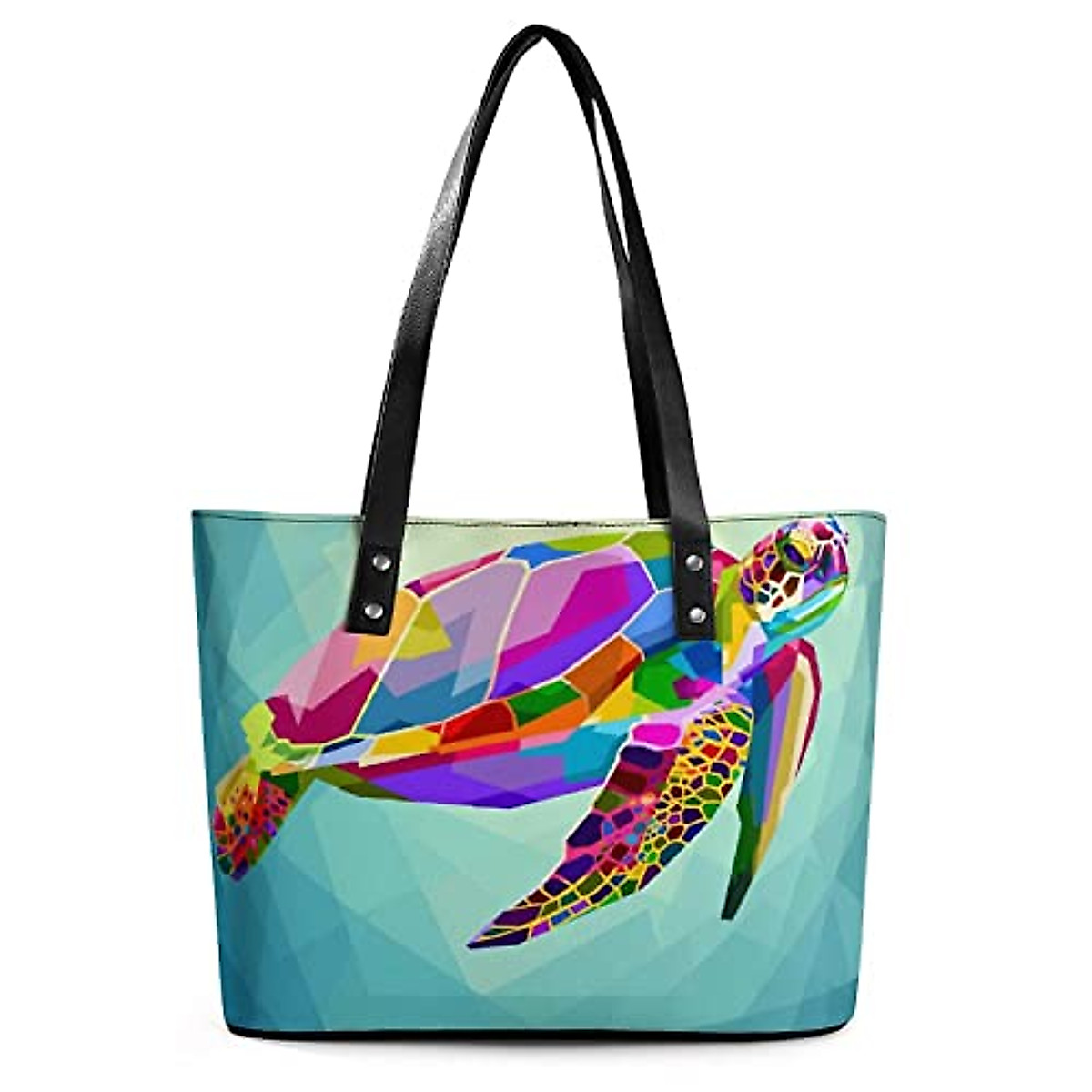Womens Handbag Turtle Underwater Leather Tote Bag Top Handle Satchel Bags For Lady
