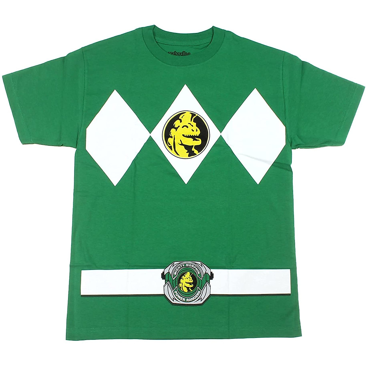 Power Rangers The Green Rangers Costume Adult T-Shirt Tee