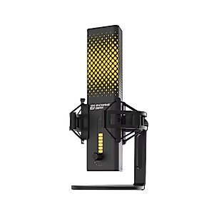 ENDGAME GEAR XSTRM USB RGB Microphone for PC Gaming, Cardioid Gaming Mic, Black