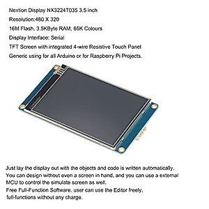 Ferwooh Nextion 3.5'' Display NX4832T035 Resistive Touch Screen + 4.3" NX4832T043 HMI TFT LCD Module
