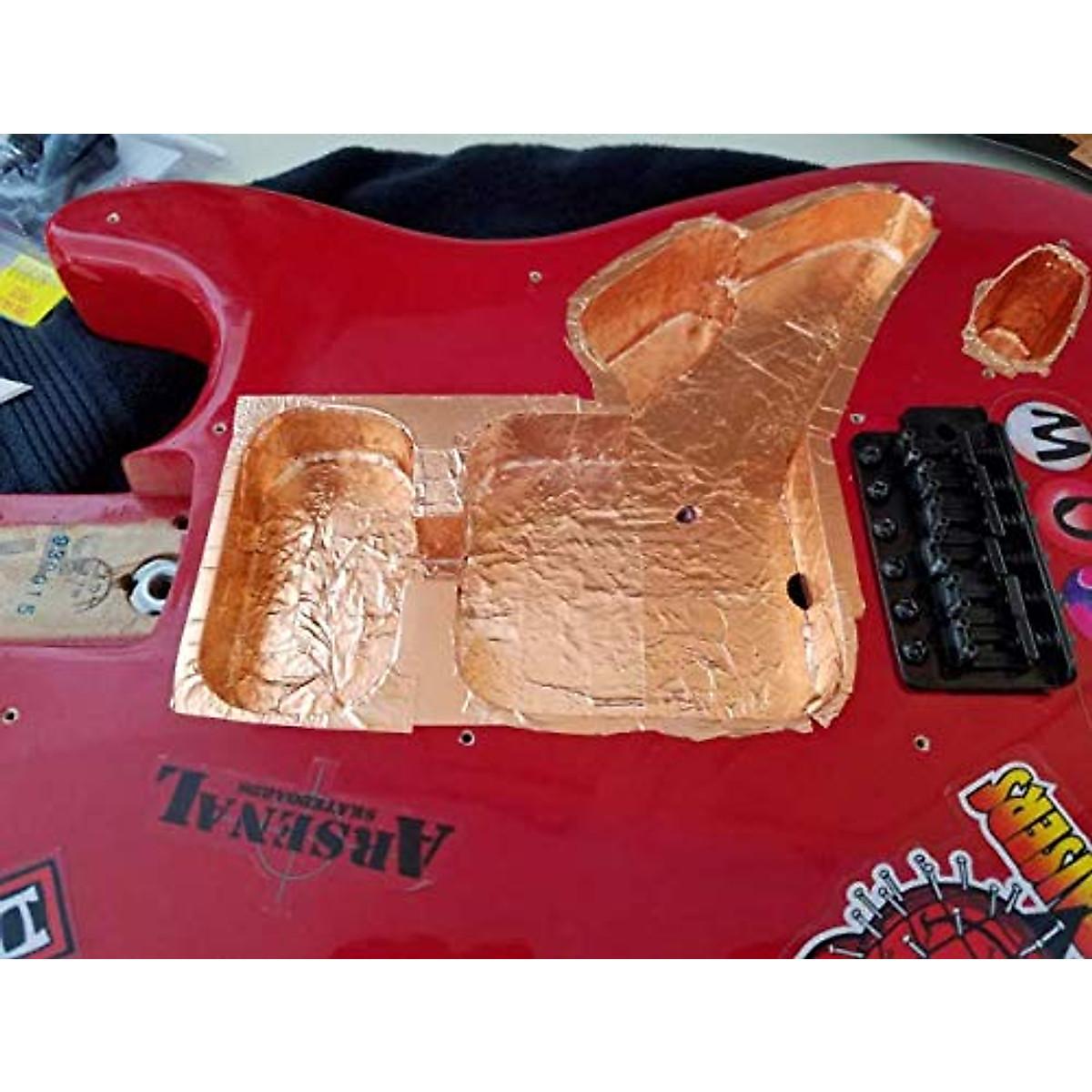 Copper Shielding Tape for Guitars - EMI Shielding, Crafts, Electrical Repairs, Conductive Adhesive, Grounding