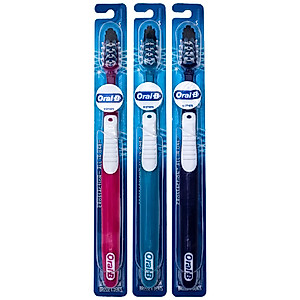 Oral-B Pro-Health All-in-One CrossAction Toothbrush, 35 Soft (Colors Vary) - Pack of 3