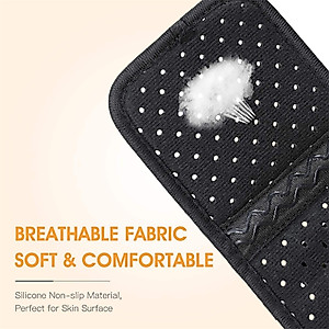 Tenbon Ankle Support Drop Foot Brace Orthosis - Comfort Cushioned Adjustable Wrap Compression For Improved Walking Gait, Prevents Cramps Ankle Sprains (Black)