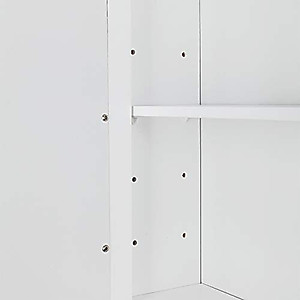 YUFUDE White Mirrored Bathroom Cabinet,Bathroom Storage Cabinet Wall Mounted with Single Door, Bathroom Medicine Cabinet