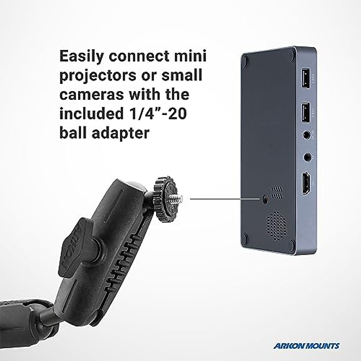 ARKON Mounts - Remarkable Creator Cookie Decorator Mount | Overhead Phone Mount & Pico Projector Mount | Overhead Tripod Mount for Video Recording, Vlogging, Cooking, Crafting, Drawing