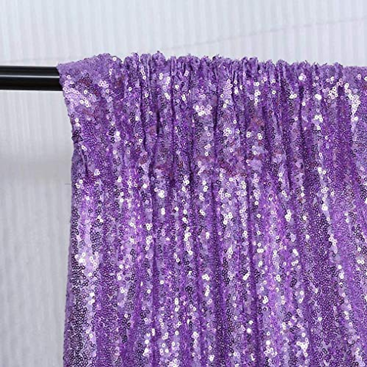 Backdrop Curtains Shimmer Backdrop 2ftx8ft Lavender Curtains 2 Packs Backdrop for Birthday Party Glitter Curtains Backdrop Decorations